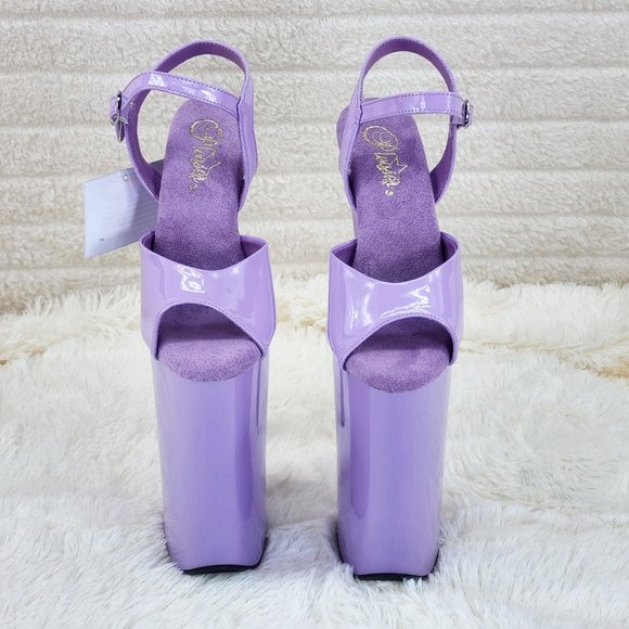 Pleaser | Shoes | Lilac Purple Beyond Platform High Heels Ankle Strap ...